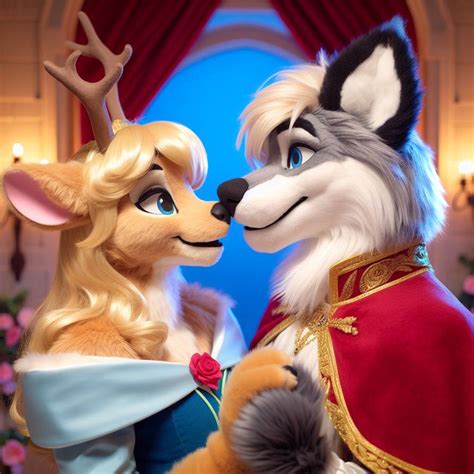 Anthro Aurora And Phillip Kiss By Alteregobro On Deviantart