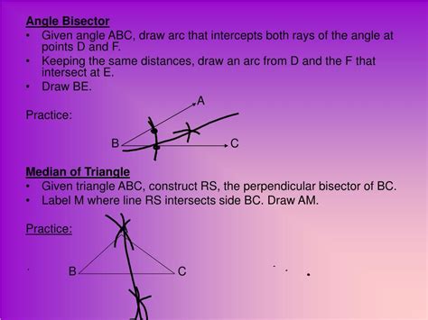 Ppt Aim How Do We Use A Compass And Straightedge To Perform All