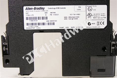 Plc Hardware Allen Bradley 1756 L73 Controllogix Logix 5673 Processor 8mb