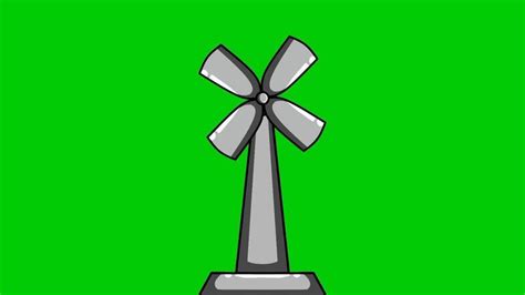 Green Screen Windmill Animation Template 37333162 Stock Video At Vecteezy