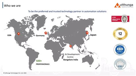 Utthunga Technologies Corporate Ppt Pptx