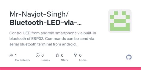 Github Mr Navjot Singh Bluetooth Led Via Esp Control Led From Android Smartphone Via Built