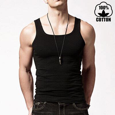 3 Packs Mens 100 Cotton Tank Top A Shirt Wife Beater Undershirt Ribbed