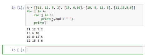 D Arrays In Python Different Operations In D Arrays With Sample Code
