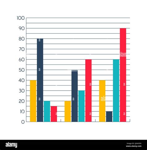 Infographic Elements Diagram Progress Bar Flat Vector Process