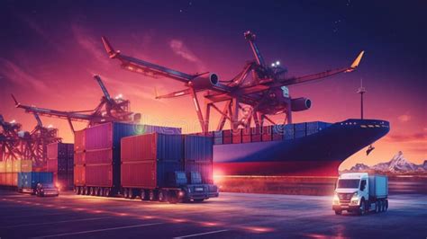 Global Business Logistics Transport Import Export And International