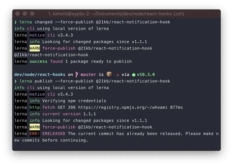 Lerna Publish Force Publish Is Not Working · Issue 1647 · Lerna