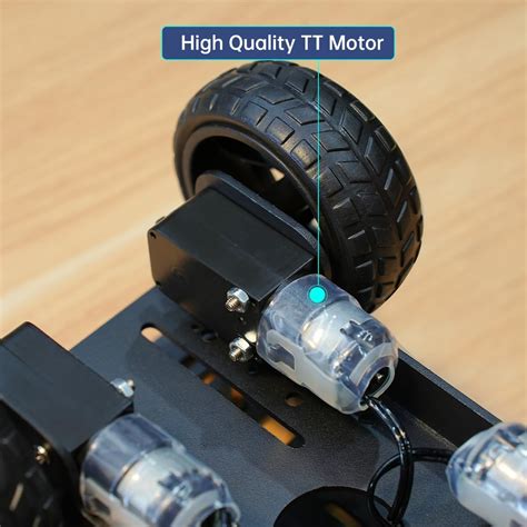 Lewansoul Aluminum Mecanum Car Kit With Tt Motors And India Ubuy