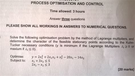 solved solve the following optimisation problem by the