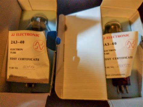 Jj Electronic 2a3 Tubes Pair Tubes Audiogon