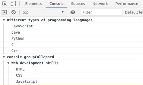 Javascript Explore Different Types Of Console Methods By Nitin
