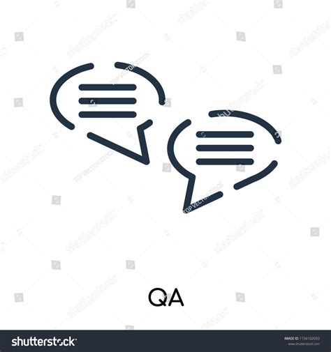 Qa Icon Vector Isolated On White Stock Vector Royalty Free Shutterstock