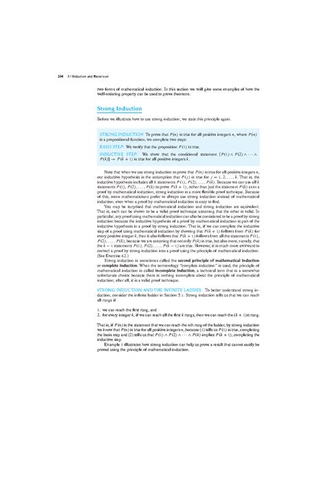 Discrete Mathematics And Its Applications 60 334 5 Induction And