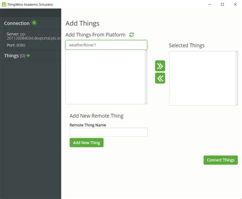 Unable To Connect To The Thingworx Academic Simula Ptc Community