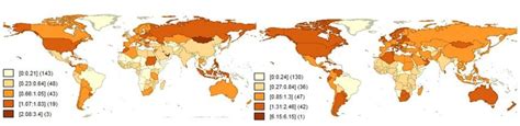 Cartography Of The Gender Parity Indexes In Tertiary Level Enrolment