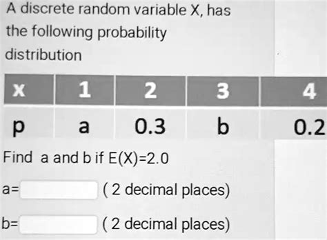 A Discrete Random Variable X Has The Following Probability