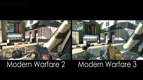 Modern Warfare 2 Vs Modern Warfare 3 Terminal Side By Side Map