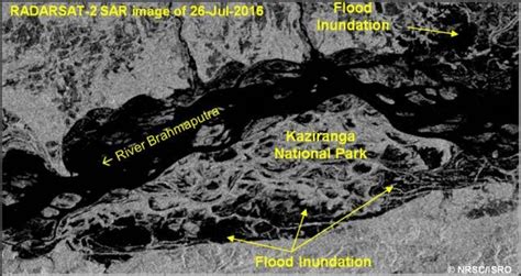 Flooding In Kaziranga National Park Assam As Observed From Satellite Download Scientific