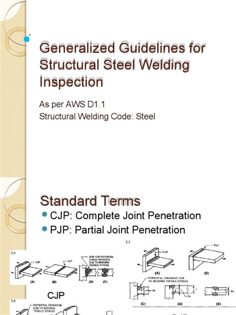 Aws D1 1 Generalized Guidelines For Structural Steel Welding Inspection Pdf Welding