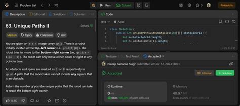 pratap bahadur singh on linkedin 100daysofcode vitbhopal leetcode