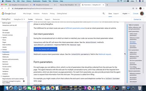 04 Dialogflow CX Entities And Parameters BotFlo