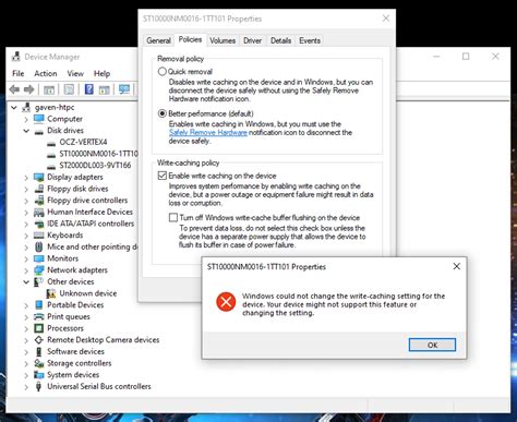 Cant Enable Write Caching Seagate Exos X10 I Have Two More Of These