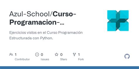 Github Azul Schoolcurso Programacion Estructurada Con Python