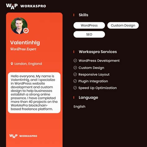 London Freelancer Freelancer Workaspro Blockchaintechnology Letsconnect Freelancing