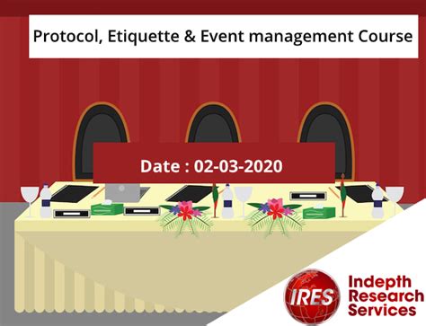 Invitation To Attend Protocol Etiquette And Event Management Course Courses And Trainings