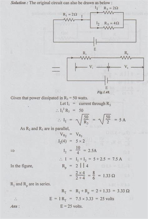 Series Parallel Circuits Combination Of Resistors With Circuit Diagram Equation Solved
