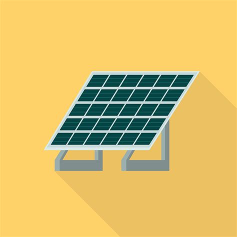 Solar Panel Icon Flat Style 14182685 Vector Art At Vecteezy