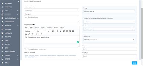 Products And Services For Perfex CRM By Techy4m CodeCanyon