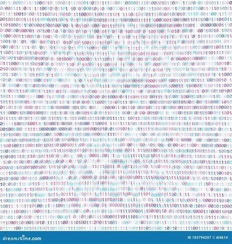 Hex Code Abstract Seamless Pattern Stock Vector Illustration Of