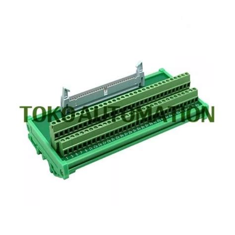 Jual Idc64 Idc 64 Pin Male To 64pin Terminal Block Breakout Board Din Rail Konektor Se31