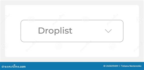 Normal Droplist Ui Element Template Stock Vector Illustration Of Drop Mobile 265029409