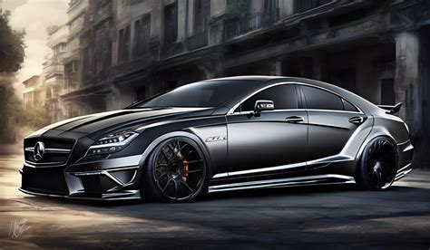Sleek Mercedes Cls 63 W218 In Urban Setting Ai Wallpapers