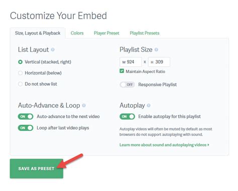 How To Customize The Embed Code For A Playlist Sproutvideo Support