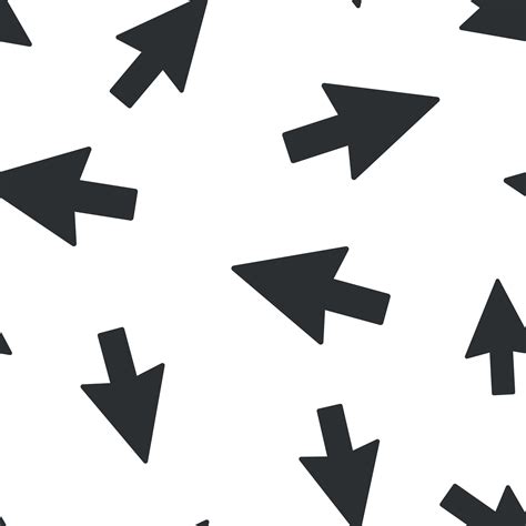 Computer Mouse Cursor Icon Seamless Pattern Background Arrow Vector