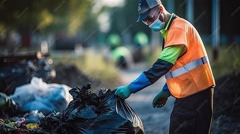 Los Trabajadores Que Recogen Basura De Municipales Urbanos Están