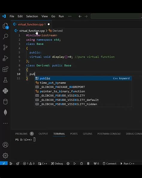 Virtual Functions In C C Tutorials For Beginners Trendingshorts Trending Coding Oop