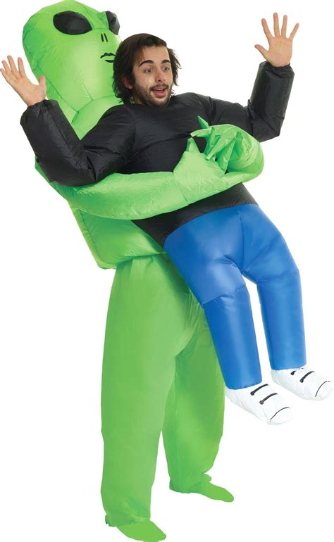 Adult Alien Green Inflatable Halloween Costume One Size Party City
