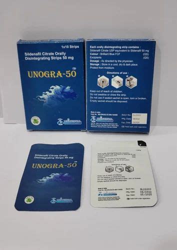 Sildenafil Oral Disintegrating Strips Strength 50 Mg At ₹ 80 Pack In Nagpur