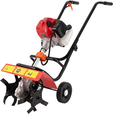 Yiyibyus Garden Tillercultivator Gas Powered 52cc Two Stroke Rotor Cultivator