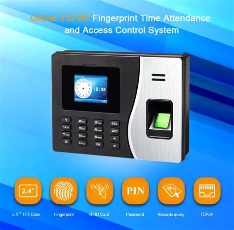 TIMMY TM20 Employee Time Clock Biometric Fingerprint Scanner