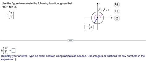 solved use the figure to evaluate the following function