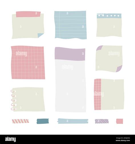 Memo Notes Icons Detailed Photo Realistic Vector Set Stock Vector Image And Art Alamy