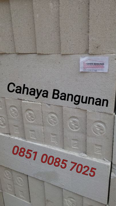 Bata Ringan Aac Sni Hebel Habel 75cm 10cm 1do Bata Putih 75 10 Cm