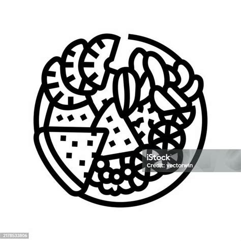 과일 플래터 생식 주의자 선 아이콘 벡터 일러스트 레이 션 0명에 대한 스톡 벡터 아트 및 기타 이미지 0명 과일 디톡스 Istock