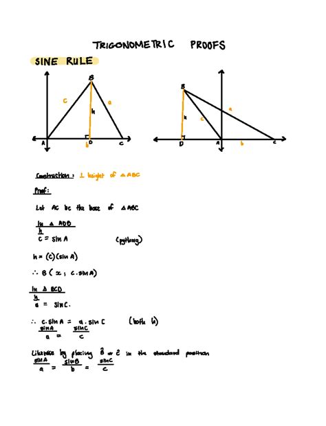 Grade 11 Trigonometry Revision Notes Trig 11 Studocu