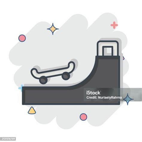 아이콘 램프 2 스케이팅 기호와 관련이 있습니다 만화 스타일 심플한 디자인 일러스트레이션 경사로에 대한 스톡 벡터 아트 및 기타 이미지 Istock